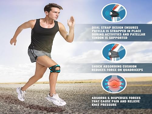 Ion Clad O Ring Dual Patellar Tendon Knee Support Strap for Men and Wo ...